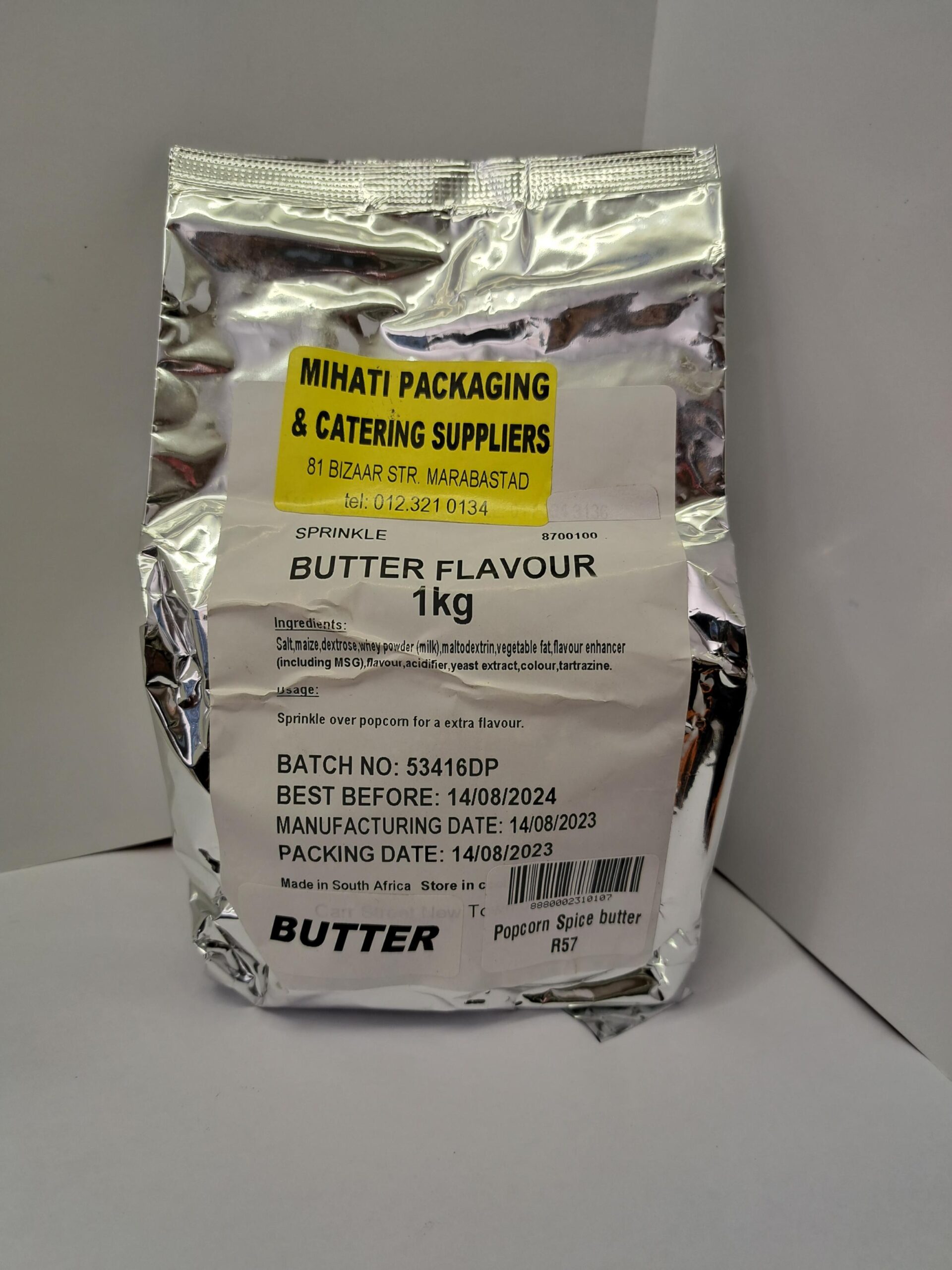 Popcorn Spice Butter 1kg - Mihati Catering Equipment
